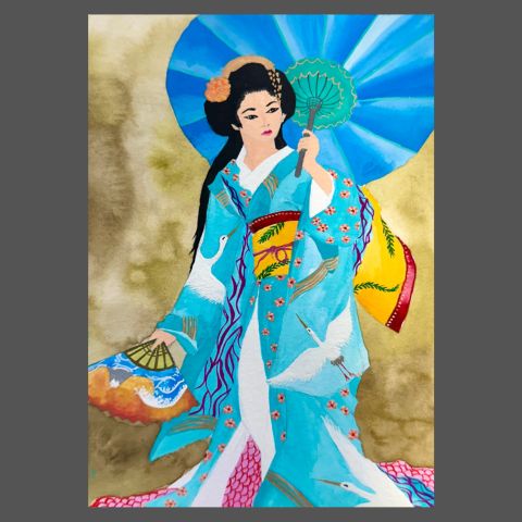 Louise Dean Artist - beautiful, vibrant, golden original artwork ...